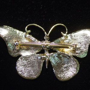 Jonette Jewelry "JJ" | Jewelry | Bright Gold Large Detailed Buttlerfly ...